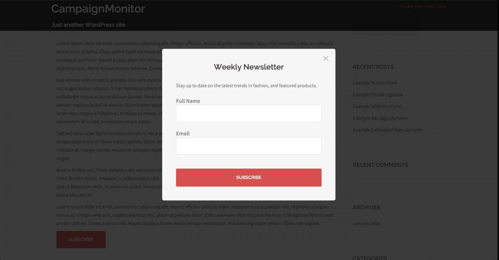Designing Overlay Email Subscribe Forms That Your Visitors Will Love ...