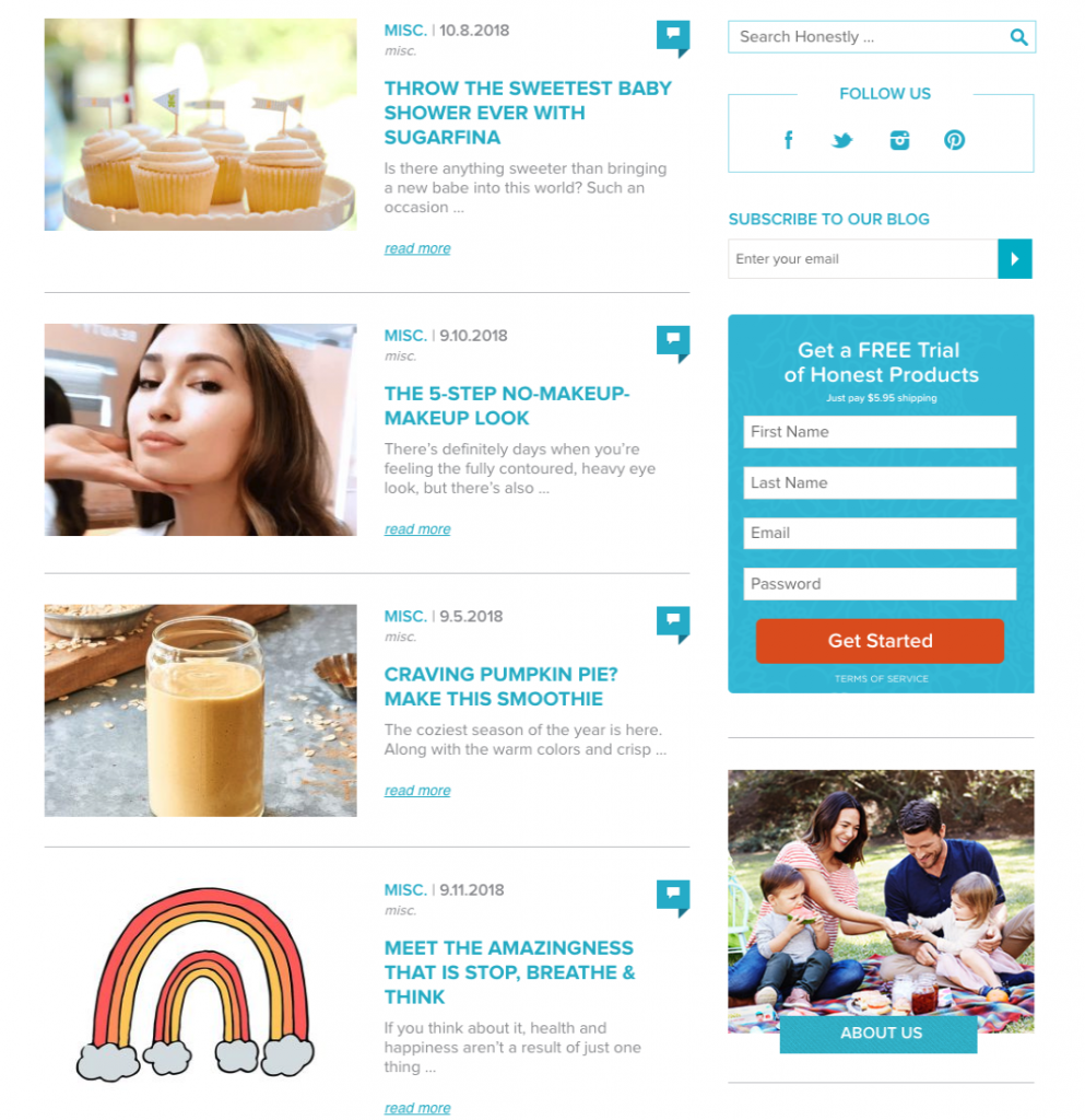 Positively Good Marketing: The Honest Company | Campaign Monitor