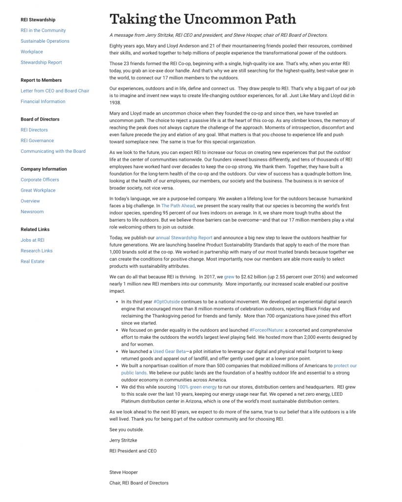 Positively Good Marketing: REI : Campaign Monitor | Campaign Monitor