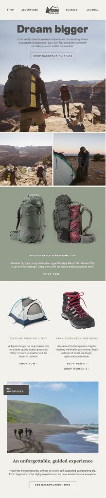 Positively Good Marketing: REI : Campaign Monitor | Campaign Monitor