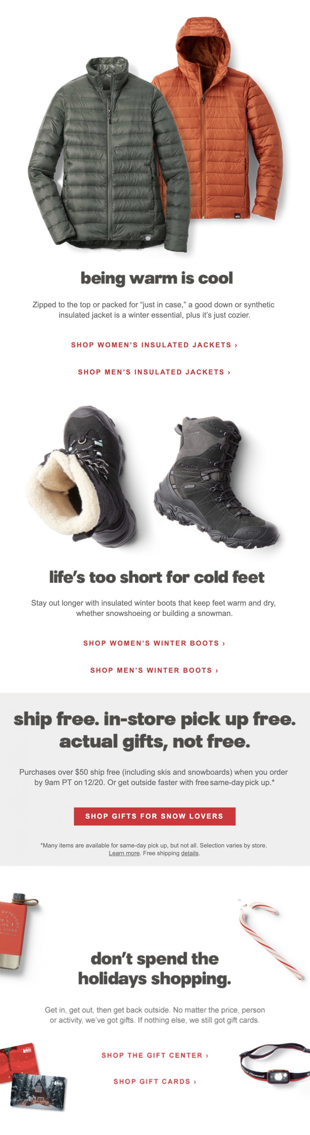 Positively Good Marketing: REI : Campaign Monitor | Campaign Monitor