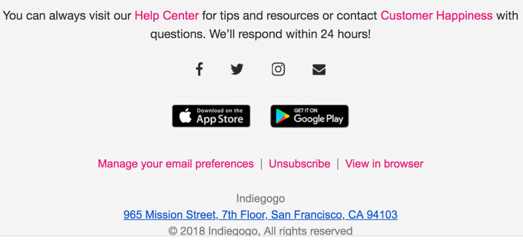 Great Examples of Updated Privacy Statement Emails | Campaign Monitor