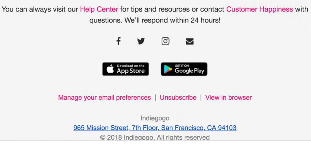 Great Examples of Updated Privacy Statement Emails | Campaign Monitor
