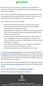 Great Examples of Updated Privacy Statement Emails | Campaign Monitor