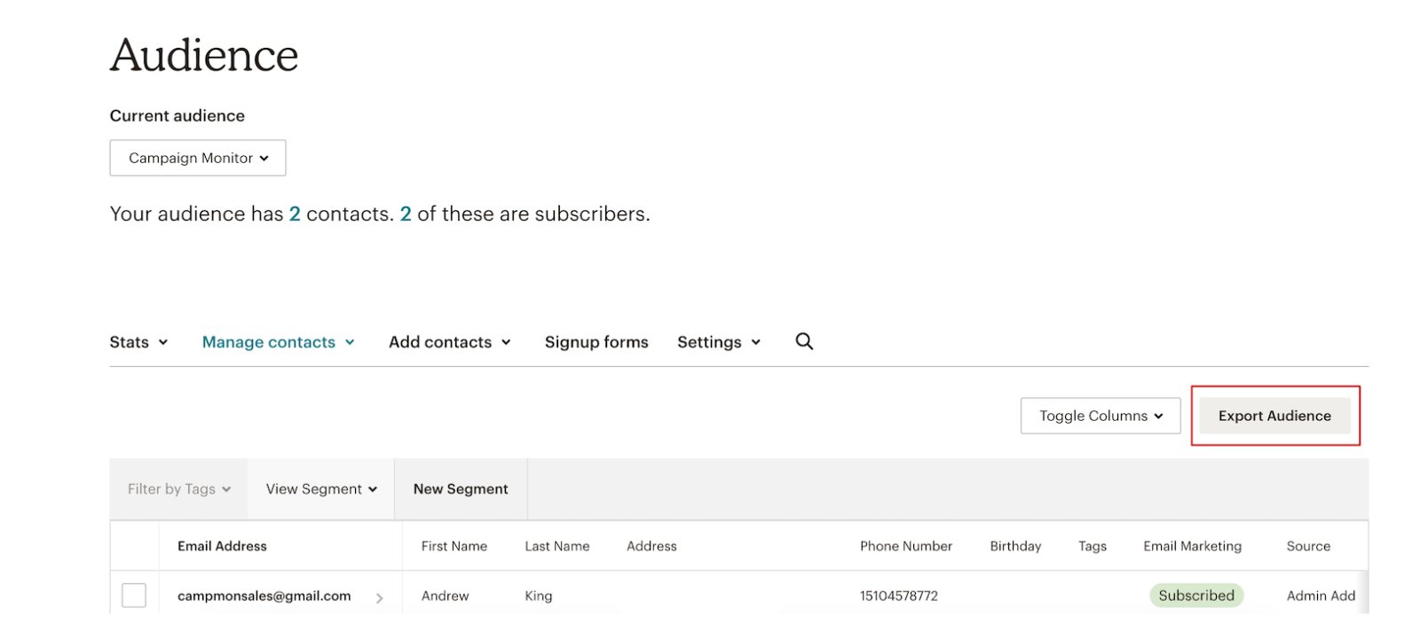 Migrating your Audiences from Mailchimp to Campaign Monitor | Campaign ...