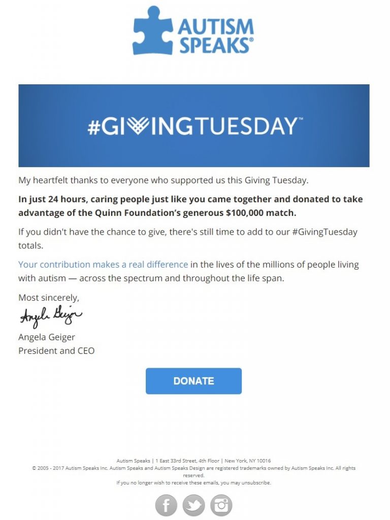 Giving Tuesday Email Examples and Important Guidelines | Campaign Monitor