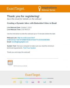 10 Confirmation Emails for Events (With Examples) | Campaign Monitor