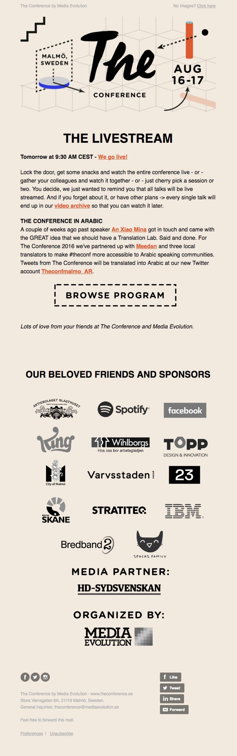 10 Confirmation Emails for Events (With Examples) | Campaign Monitor