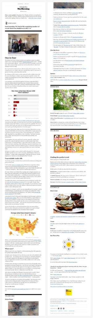 What Makes NYT’s “The Morning” Newsletter One of the Most Popular in ...